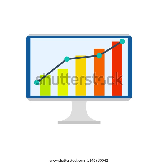 Screen That Shows Vector Diagram Vector Stock Vector (Royalty Free ...