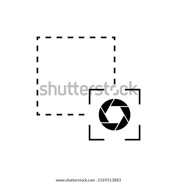 Screenshot Camera Capture Icon Design Isolated Stock Vector (Royalty ...