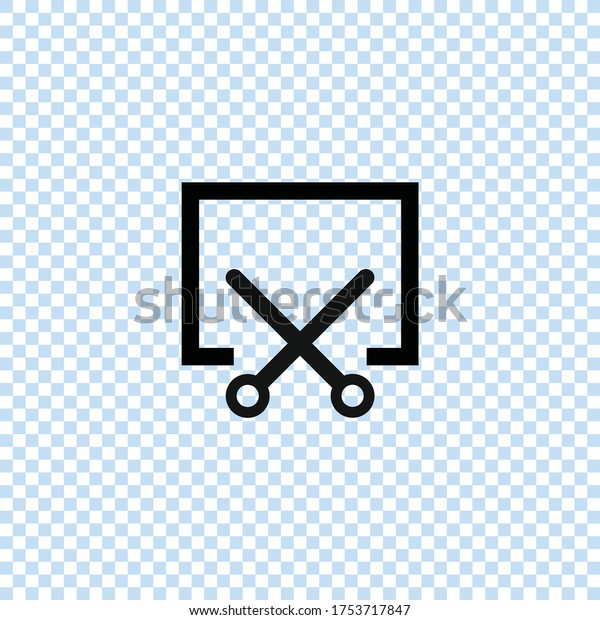 Screenshot Icon Vector Illustrationcapture Symbol Sign Stock Vector ...