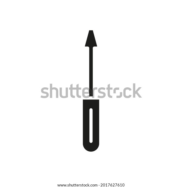 Screw Driver Icon Repair Clack Silhouette Stock Vector (Royalty Free ...