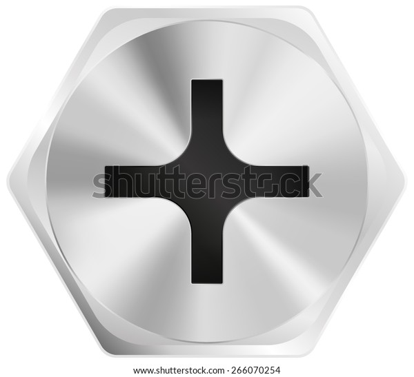 Screw Head Vector Illustration Isolated On 스톡 벡터(로열티 프리) 266070254 ...