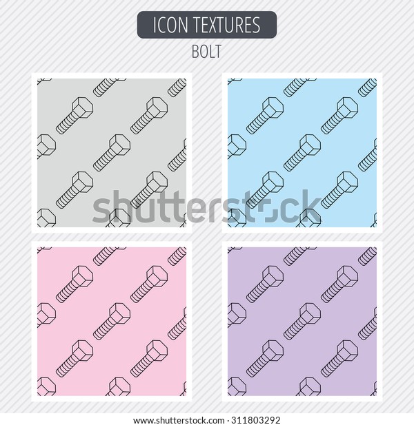 Screw Icon Bolt Sign Diagonal Lines Stock Vector (Royalty Free) 311803292