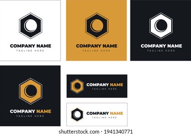 Screw Logo Repair Machine Construction Stock Vector (Royalty Free ...