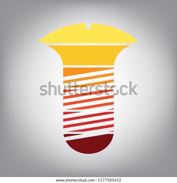 Screw Sign Vector Horizontally Sliced Icon 库存矢量图（免版税）1177581652 ...