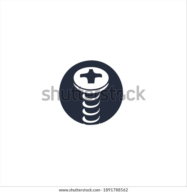 Screw Symbol Logo Vector Illustration Stock Vector (Royalty Free ...