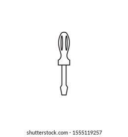 Screwdriver Icon Outline Style Template Trendy Stock Vector (Royalty ...