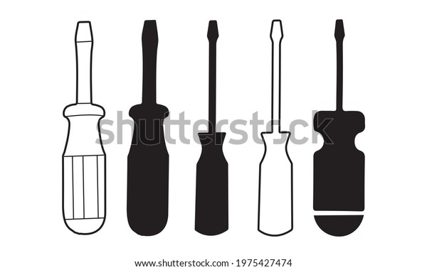 Screwdriver Vector Clip Art Stock Vector (Royalty Free) 1975427474 ...