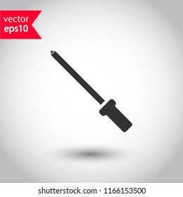 Screwdriver Vector Icon Turnscrew Tool Sign Stock Vector (Royalty Free ...
