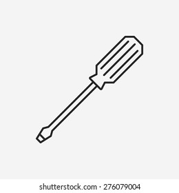 Screwdrivers Line Icon Stock Vector (Royalty Free) 276079004 | Shutterstock