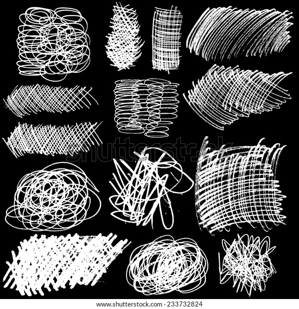 Scribble Smears Hand Drawn Pencil Vector Stock Vector (Royalty Free ...