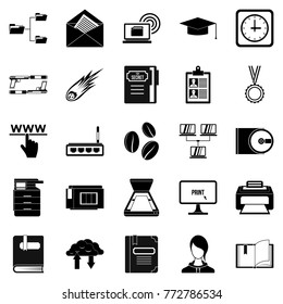 Scribe Icons Set Simple Set 25 Stock Vector (Royalty Free) 772786534 ...