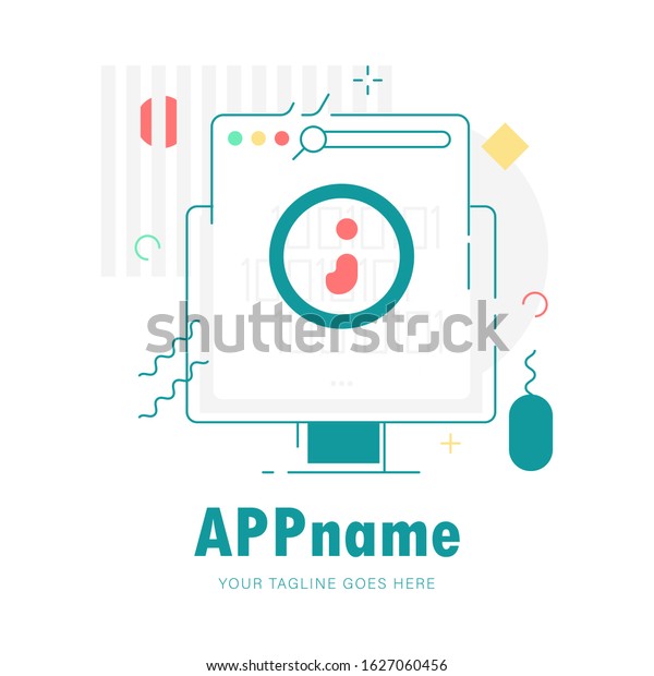 Script Splash Screen App Icon Stock Vector (Royalty Free) 1627060456 ...