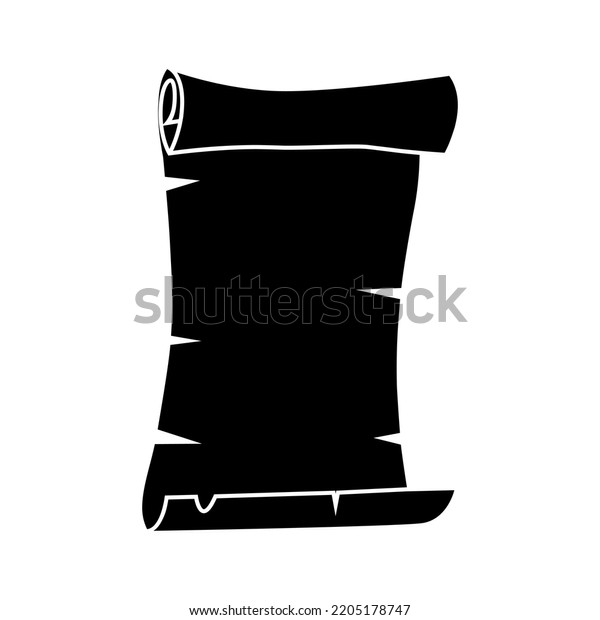 Scroll Paper Icon Vector Parchment Illustration Stock Vector (Royalty ...