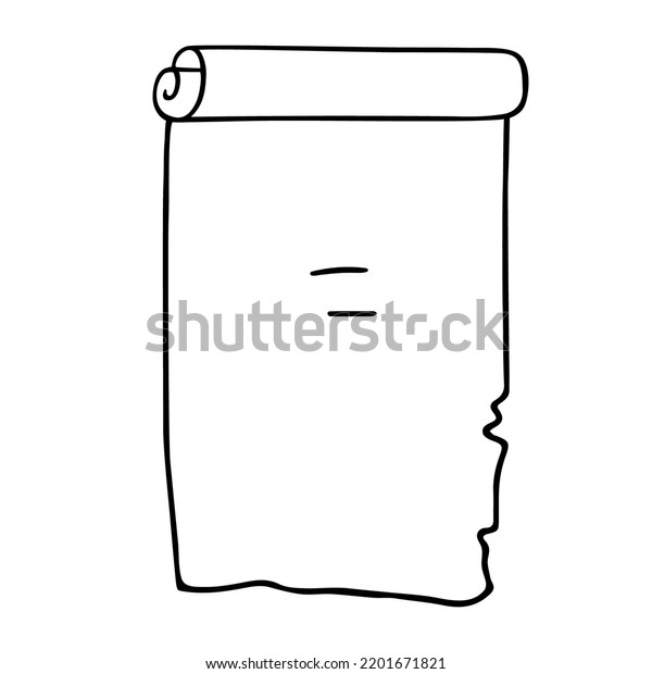 Scroll Parchment Paper Sheet Curved Papyrus: เวกเตอร์สต็อก (ปลอดค่า ...