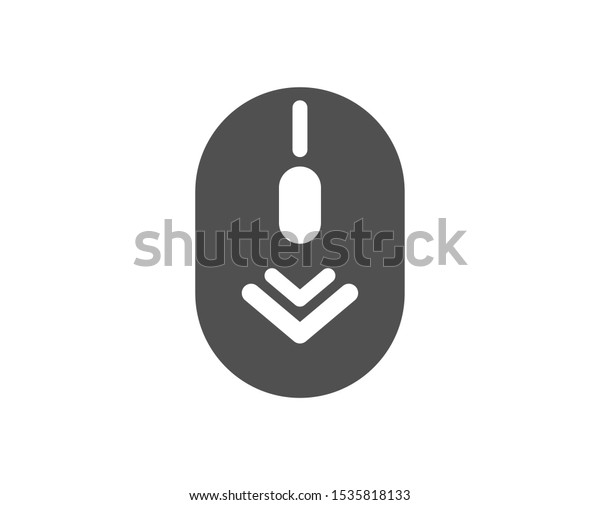Scrolling Screen Sign Scroll Down Mouse Stock Vector (Royalty Free ...