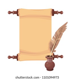 Old Paper Scroll Royal Decree Stock Vector (Royalty Free) 1885306648