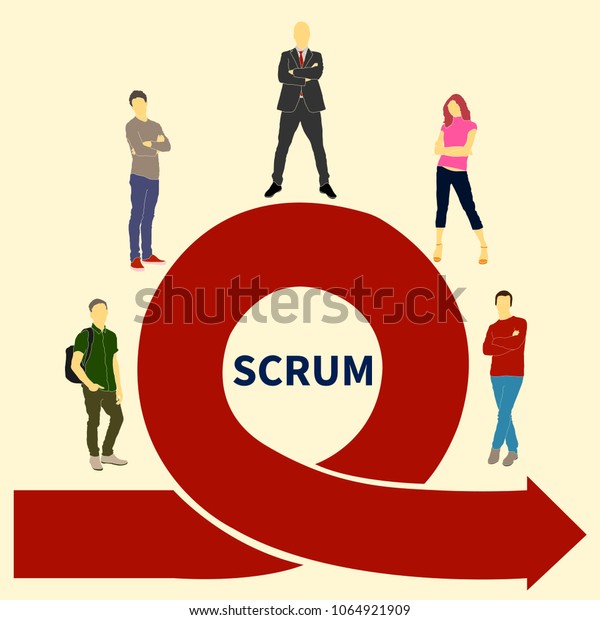 Scrum Methodology Infographics Illustration Set Will Stock Vector ...