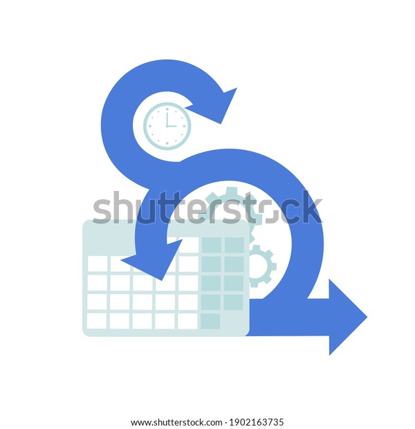 Scrum Symbol Icon Isolated White Background Stock Vector (Royalty Free ...
