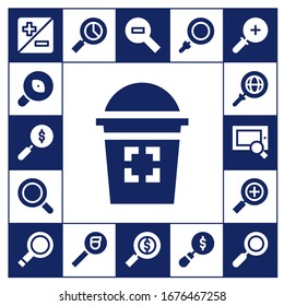 Scrutiny Icon Set 17 Filled Scrutiny Stock Vector (Royalty Free ...