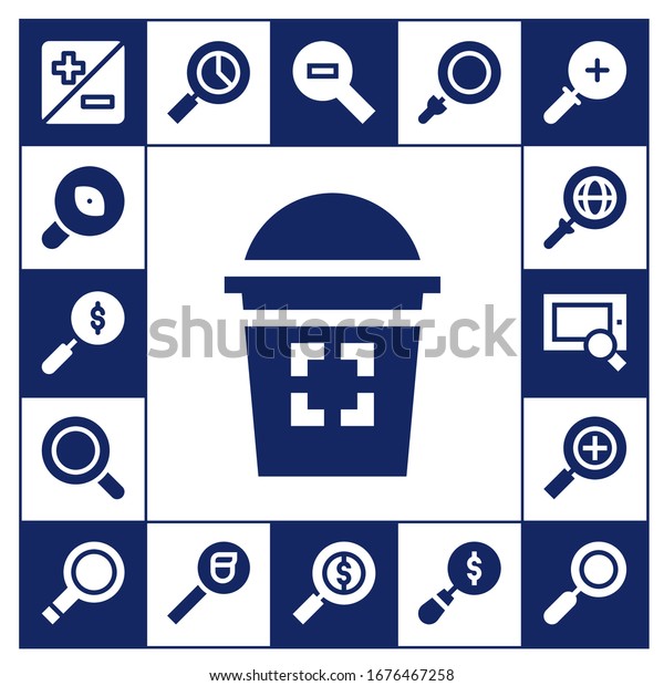 Scrutiny Icon Set 17 Filled Scrutiny Stock Vector (Royalty Free ...