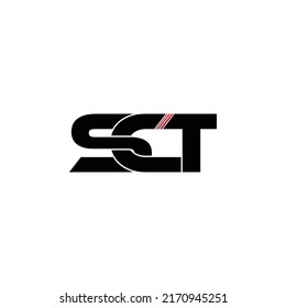 Sct Letter Monogram Logo Design Vector Stock Vector (Royalty Free ...