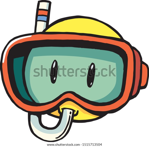 Scuba Diver Emoji Diving Mask Stock Vector (Royalty Free) 1515713504 ...