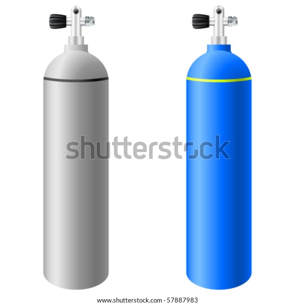 Scuba Tanks Vector Illustration Stock Vector (Royalty Free) 57887983 ...