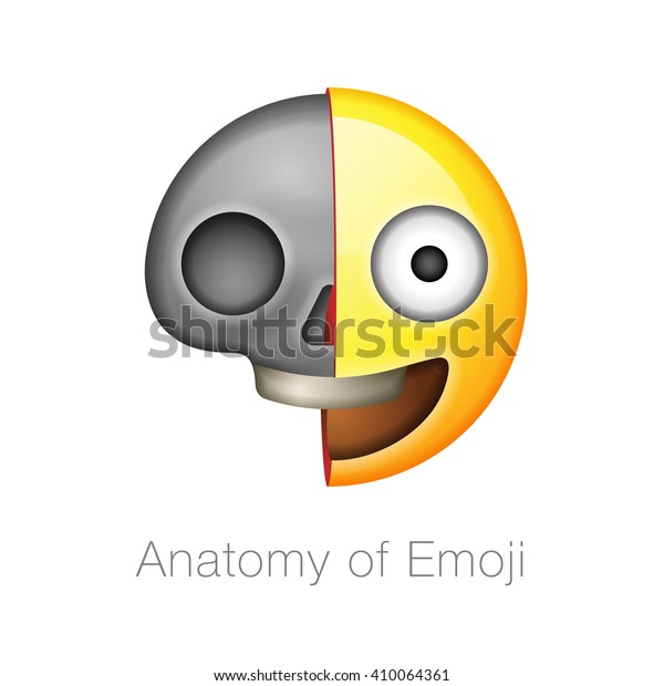 Scull Smiley Emoticon Emoji Design 스톡 벡터(로열티 프리) 410064361 | Shutterstock