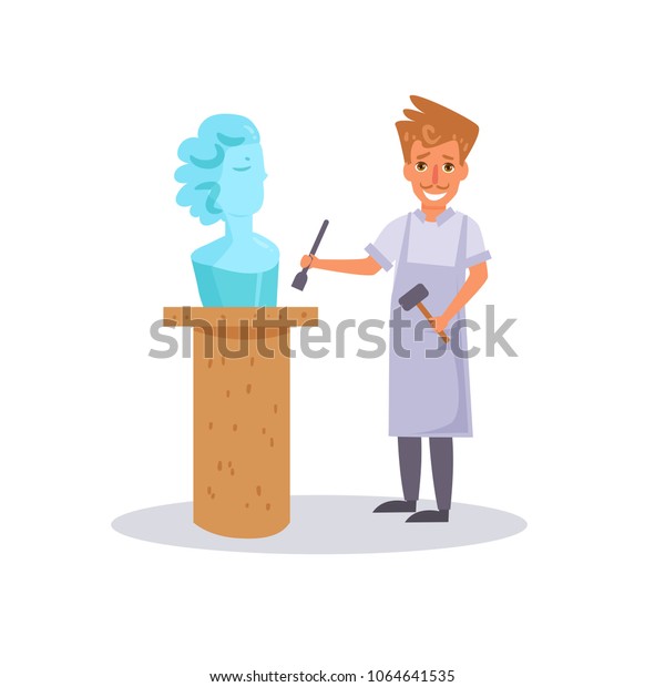 Sculptor Vector Cartoon Isolated Art On Stock Vector (Royalty Free ...