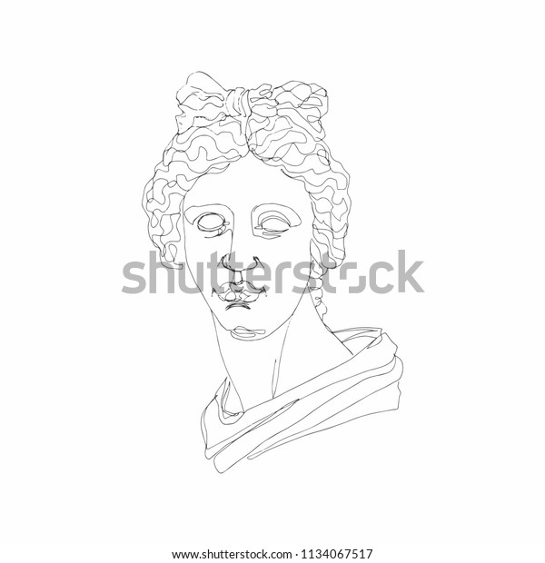 Sculpture Sketch Vector Illustration Hand Drawing Stock Vector (Royalty ...