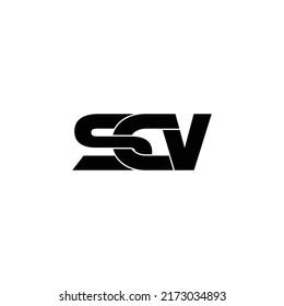 Scv Letter Monogram Logo Design Vector Stock Vector (Royalty Free ...