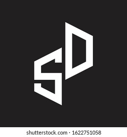 Sd Initial Letters Logo Monogram Down Stock Vector (Royalty Free ...