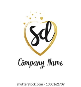 Sd Initial Signature Logo Handwriting Logo Stock Vector (Royalty Free ...