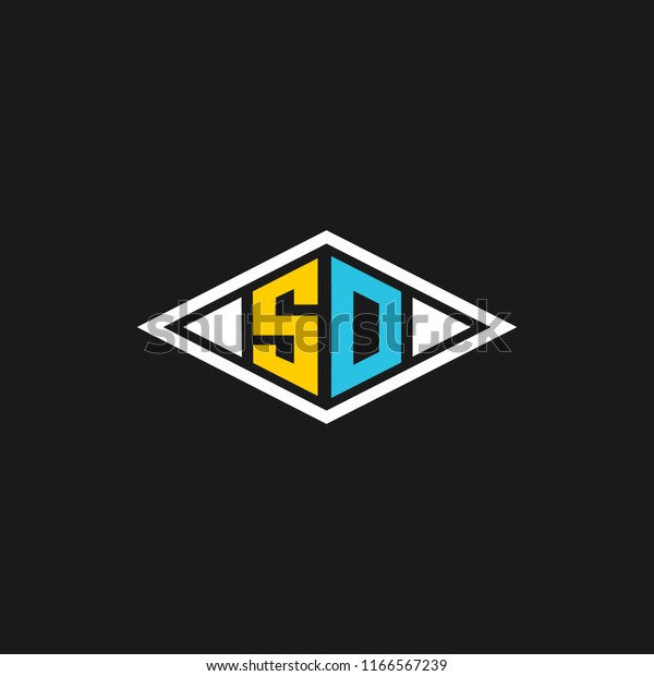 Sd Logo Design Letter S D Stock Vector (Royalty Free) 1166567239 ...