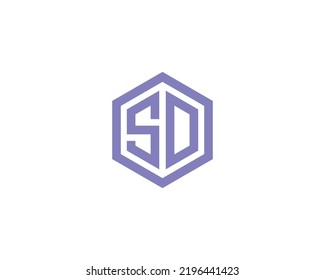 Sd Logo Design Vector Template Stock Vector (Royalty Free) 2196441423 ...