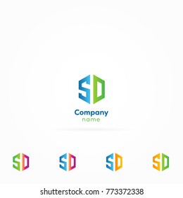Sd Logo Template Stock Vector (Royalty Free) 773372338 | Shutterstock