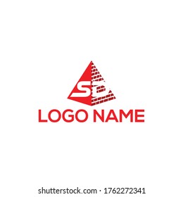 Sd Pyramid Construction Logo Design Stock Vector (Royalty Free ...