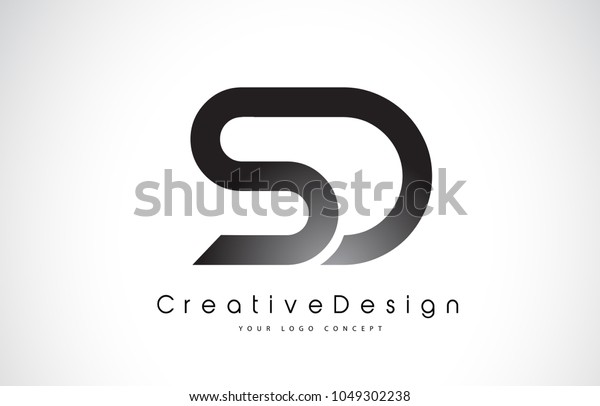 Sd S D Letter Logo Design Stock Vector (Royalty Free) 1049302238 ...