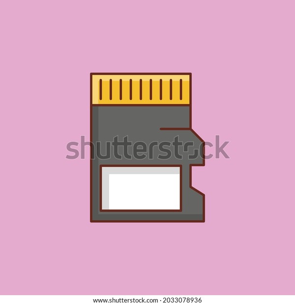 Sd Vector Illustration On Transparent Background Stock Vector (Royalty ...