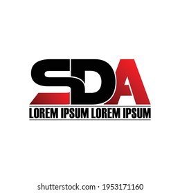 Sda Letter Monogram Logo Design Vector Stock Vector (Royalty Free ...