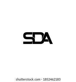 Sda Letter Original Monogram Logo Design Stock Vector (Royalty Free ...