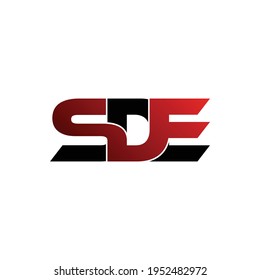 Sde Letter Monogram Logo Design Vector Stock Vector (Royalty Free ...