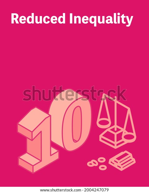 Sdgs Goal 10 Reduced Inequalities Stock Vector (Royalty Free) 2004247079 | Shutterstock