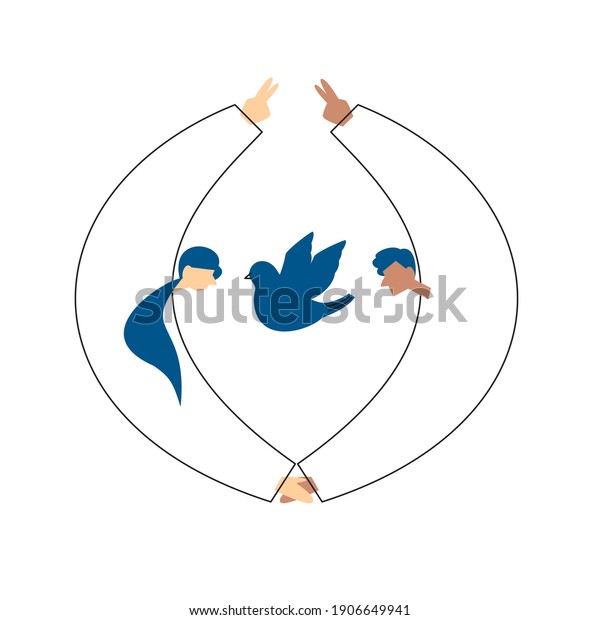 Sdgs Goal 16 Image Illustration Peace Stock Vector (Royalty Free ...