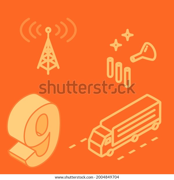 Sdgs Goal 9 Industry Innovation Infrastructure Stock Vector (Royalty ...