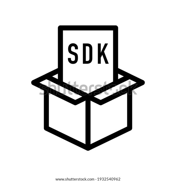 Sdk Icon Software Development Kit Icon Stock Vector (Royalty Free ...