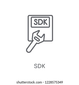 Sdk Linear Icon Modern Outline Sdk Stock Vector (Royalty Free ...