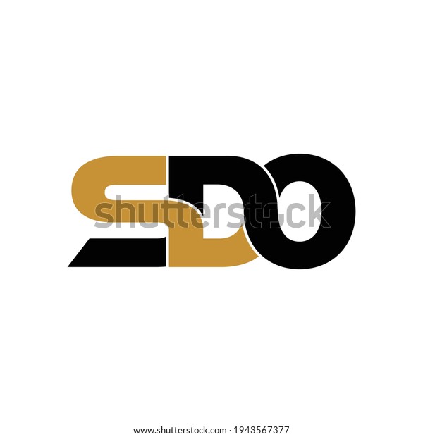 Sdo Letter Monogram Logo Design Vector Stock Vector (Royalty Free ...