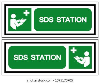 Sds Station Symbol Sign Vector Illustration Stock Vector (Royalty Free ...
