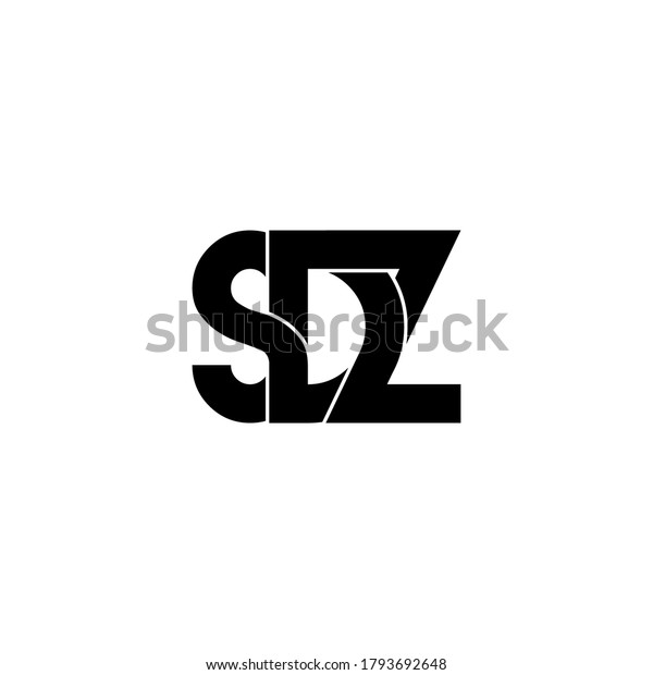 Sdz Letter Original Monogram Logo Design Stock Vector (Royalty Free ...